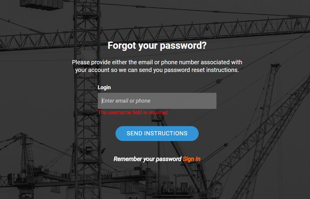 I do not remember my password – Help Center